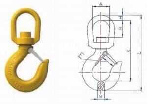 Bulk Swivel Hoist Hooks - SICHwirerope